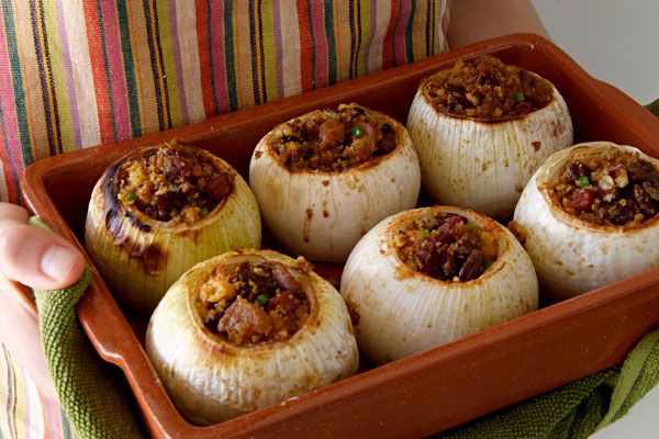 Basal mahchi (Stuffed onions), Egg recipe