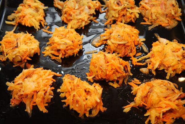 Carrot and potato rösti Vegetarian recipe