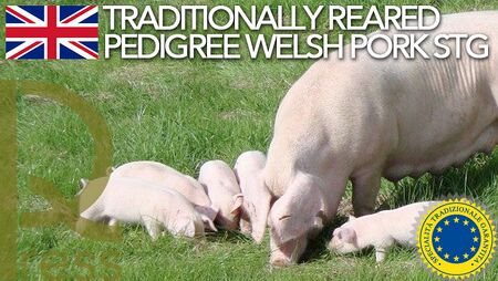 Traditionally reared pedigree Welsh pork