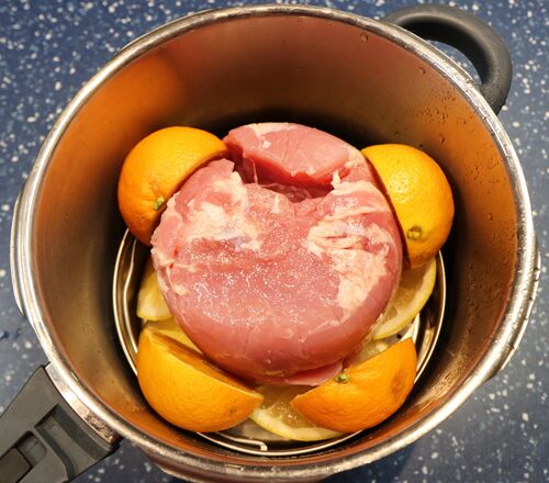 How do you cook gammon in a pressure cooker