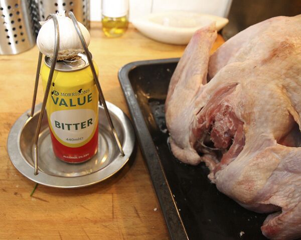 Christmas beer can turkey recipe