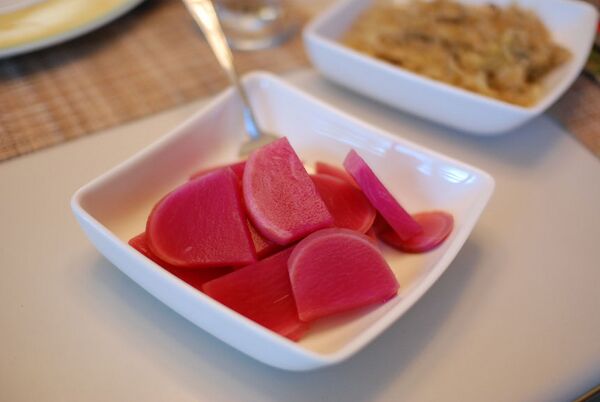 Pickled turnips, Vegetarian recipe
