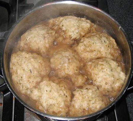 Dumplings, British recipe