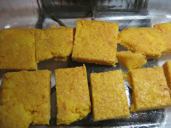 Basic polenta, a vegetarian recipe