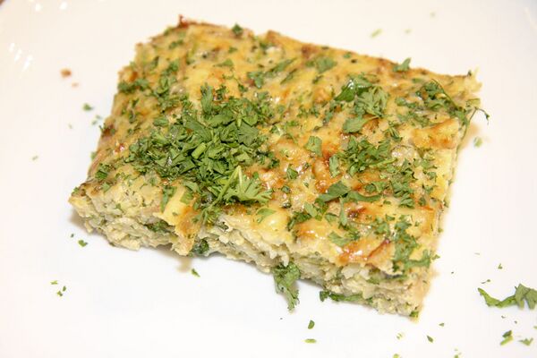Courgette gratin a cheese recipe