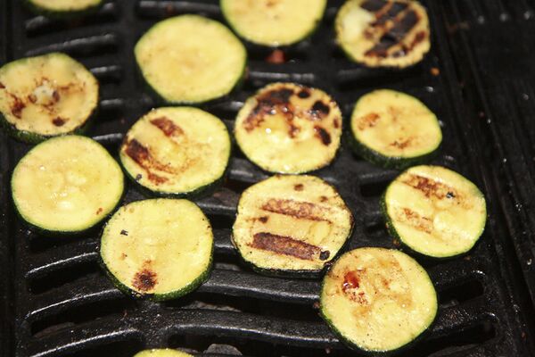 Spicy barbecued courgettes recipe